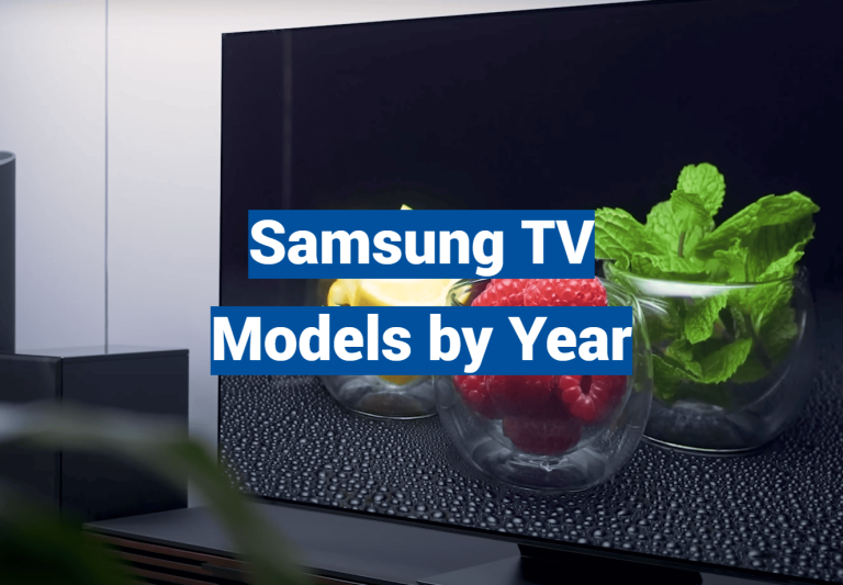 Samsung TV Models by Year